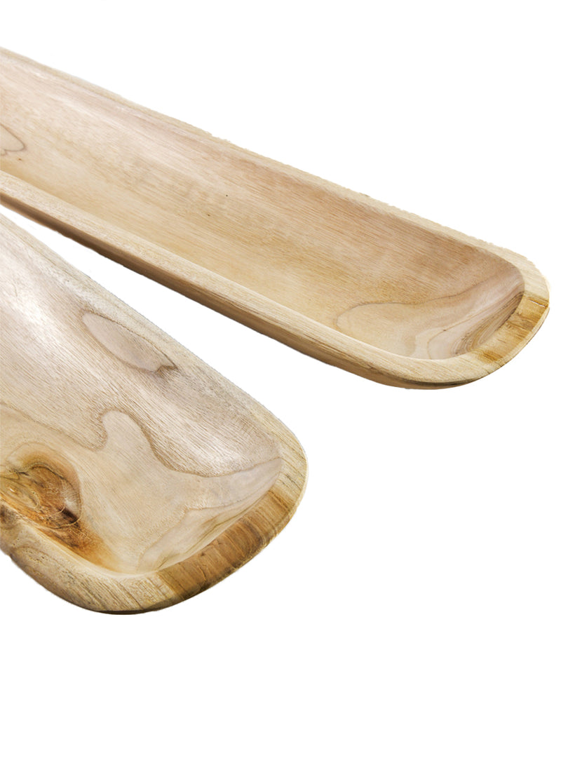 Rectangular Natural Wood Tray | Tray | Serene Spaces Living