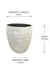 Rustic White Stone Planter | Planters | Serene Spaces Living