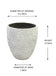 Rustic White Stone Planter | Planters | Serene Spaces Living