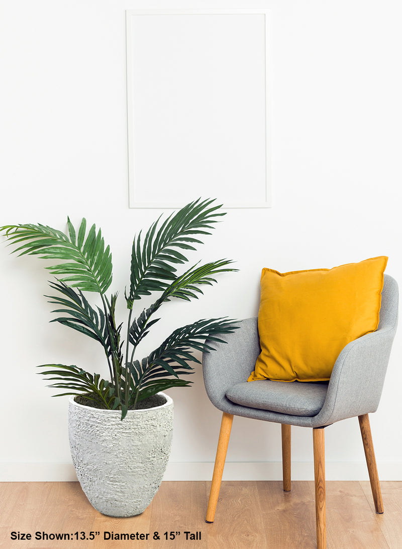 Rustic White Stone Planter | Planters | Serene Spaces Living