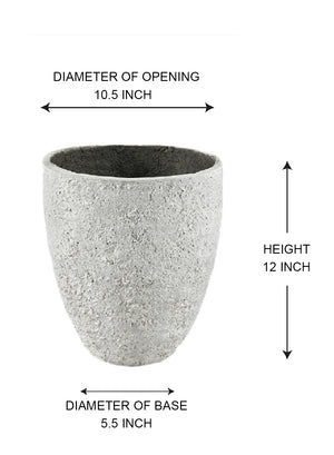 Rustic White Stone Planter | Planters | Serene Spaces Living