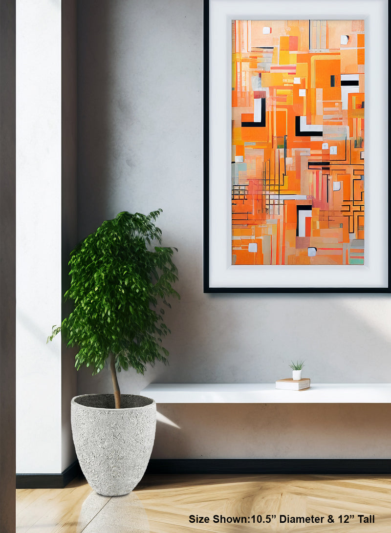 Rustic White Stone Planter | Planters | Serene Spaces Living