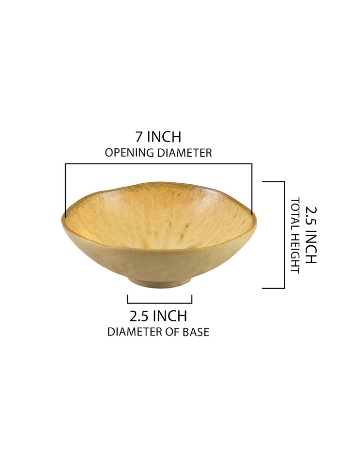 Earthy Beige Ceramic Bowl | Decorative Bowl | Serene Spaces Living