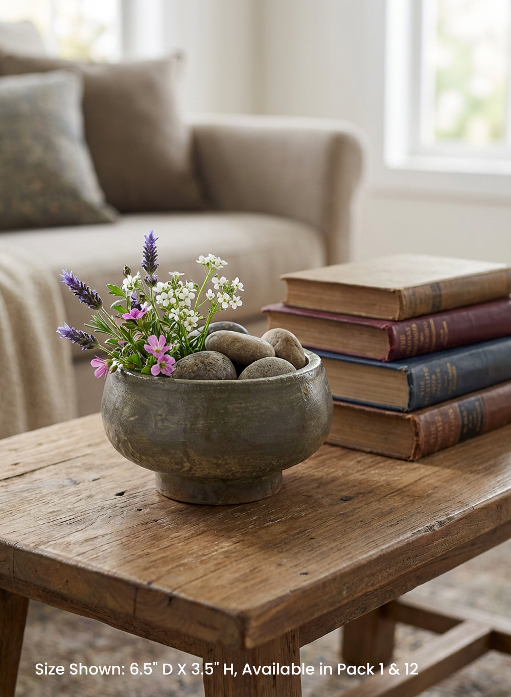 Clayridge Footed Stoneware Bowl Collection | Bowls | Serene Spaces Living