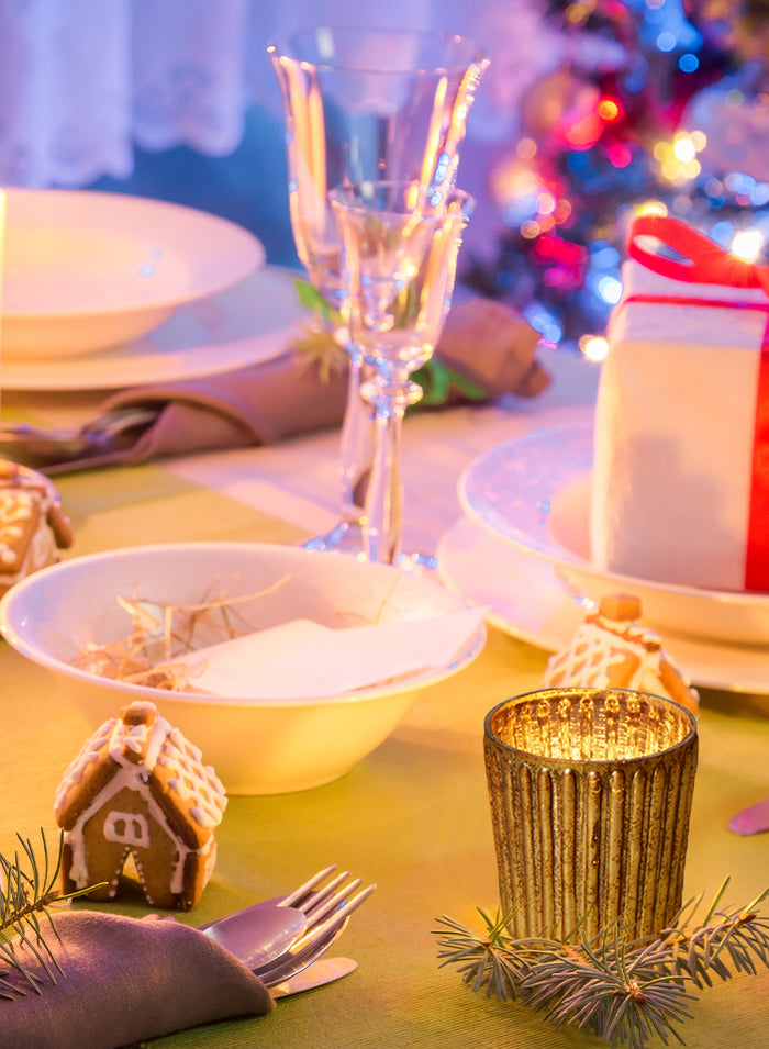 Ribbed Amber Glass Votive Holder | Candle Holder | Serene Spaces Living