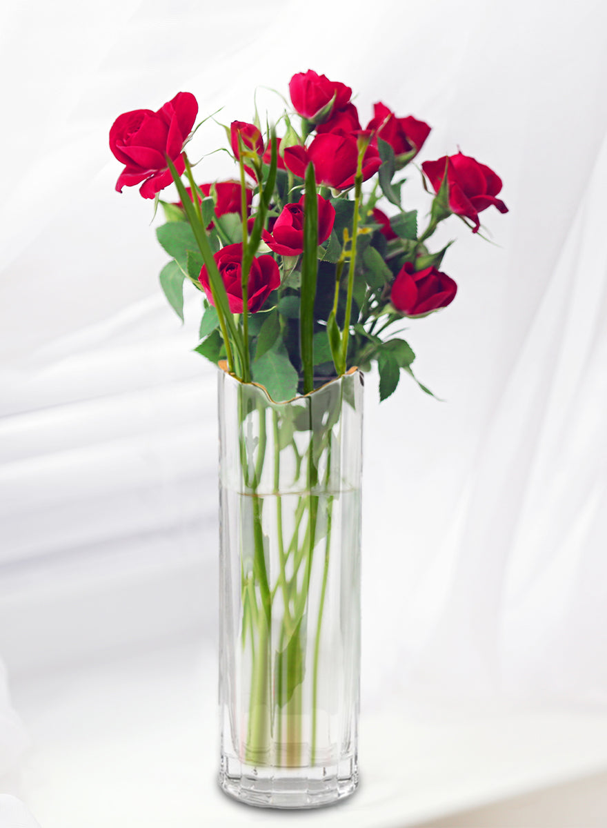 Waves Gold Rim Vase | Vases | Serene Spaces Living