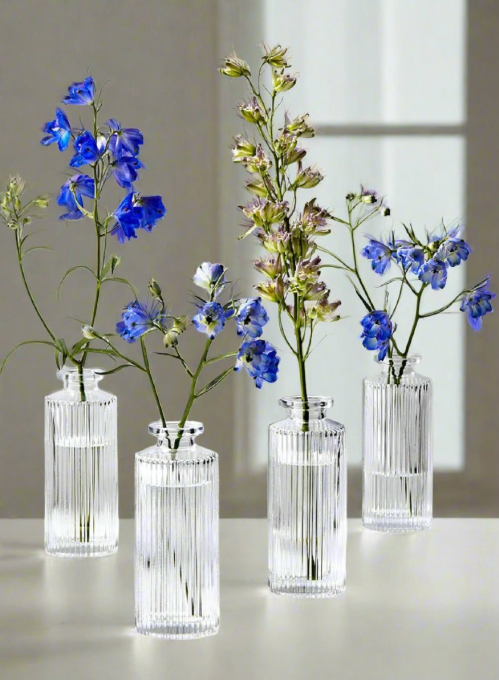Set of 4 & 24 Pleated Bud Vases | Starting at $22.40